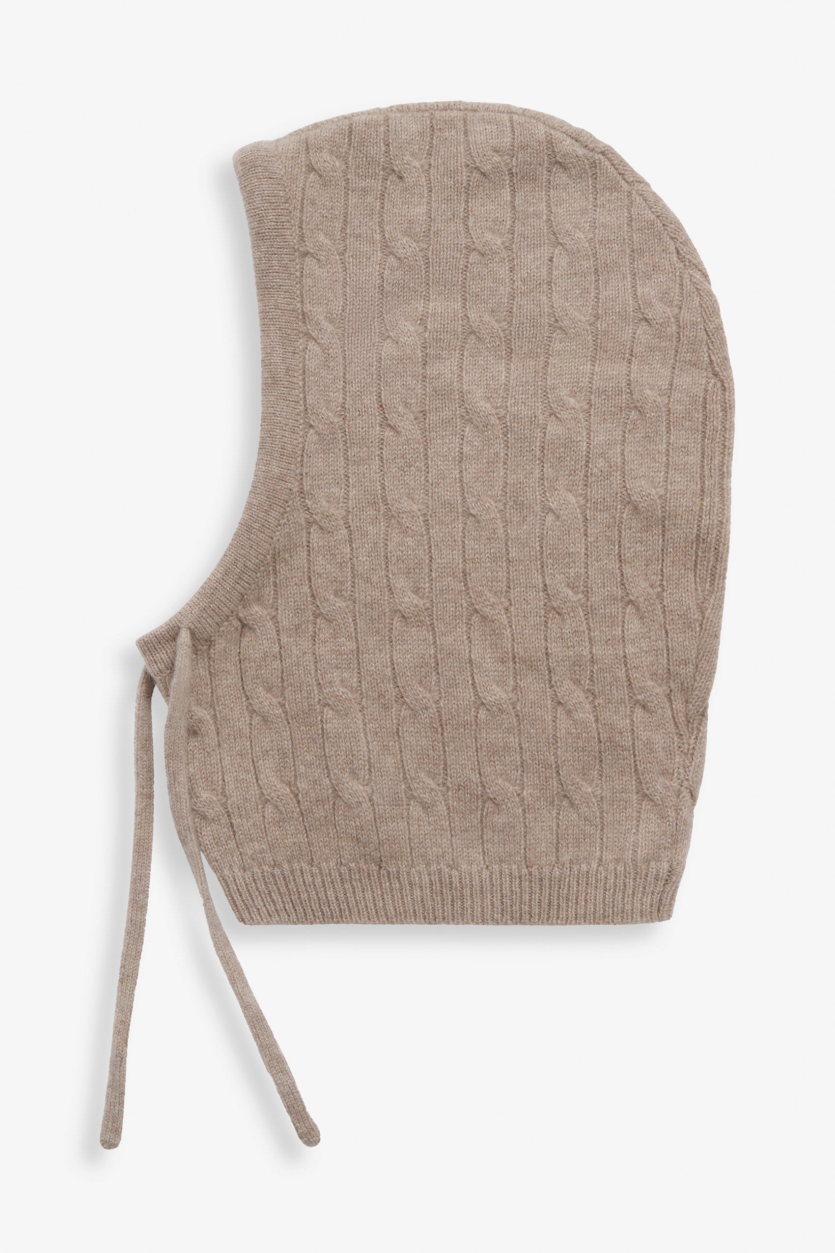 Balaclava Cable - Accessories - Mink – Davida Cashmere